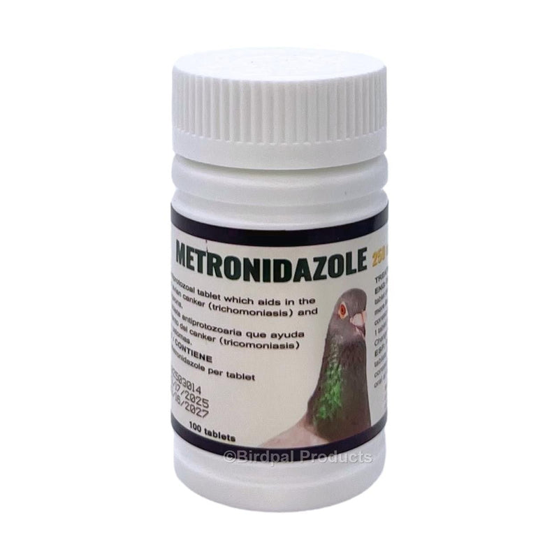 Metronidazole 250 mg Tablets - for Avian Canker & Giardia