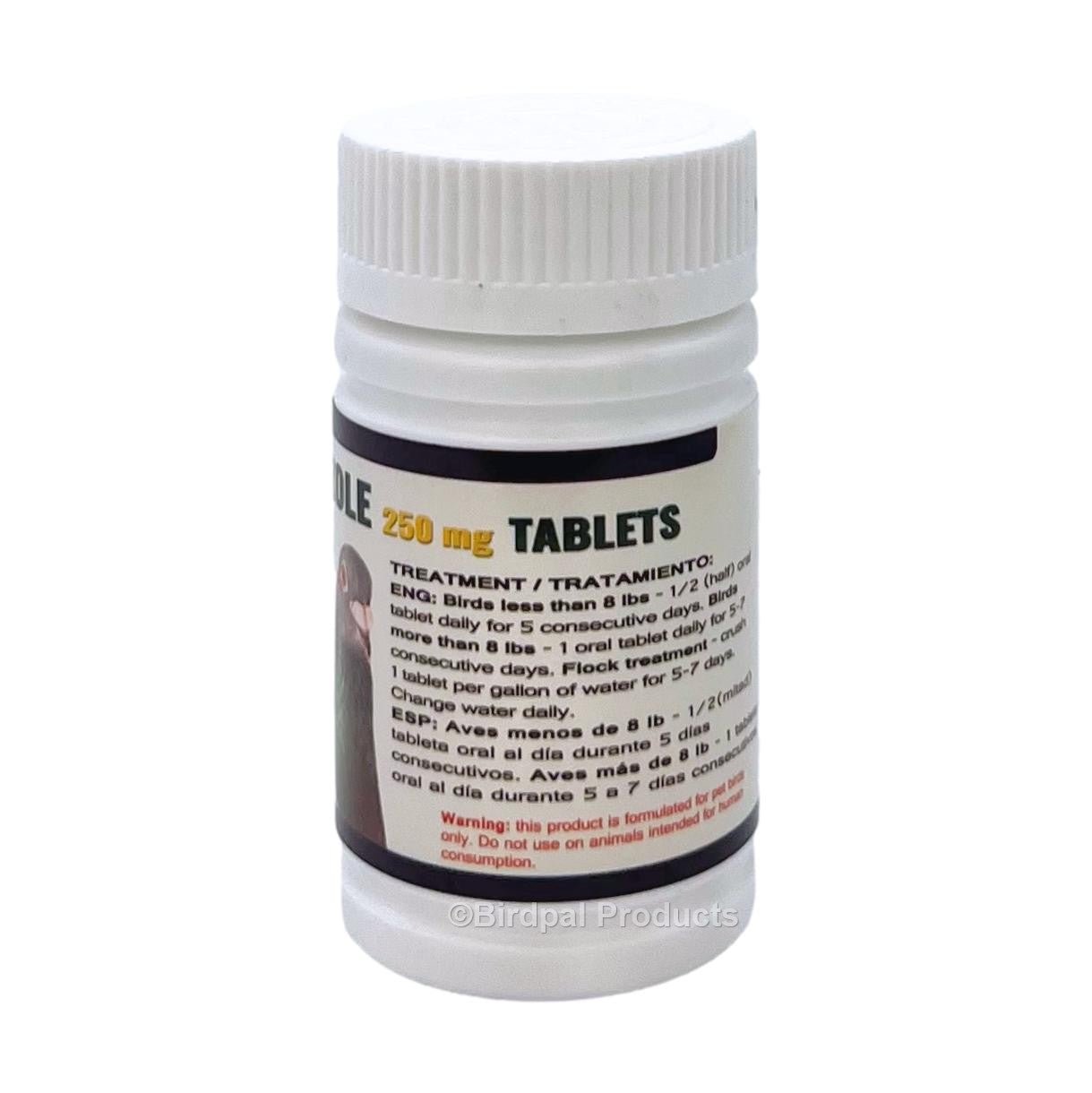 Metronidazole 250 mg Tablets - for Avian Canker & Giardia