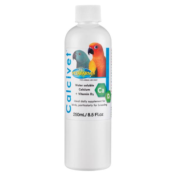 Calcivet - Liquid Calcium w/ D3 for Canaries, Aviary Birds