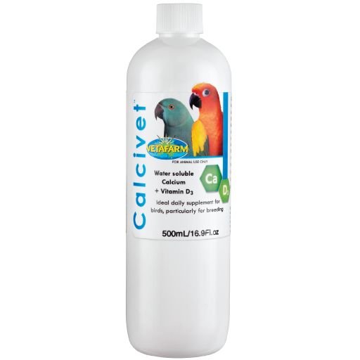 Calcivet - Liquid Calcium w/ D3 for Canaries, Aviary Birds
