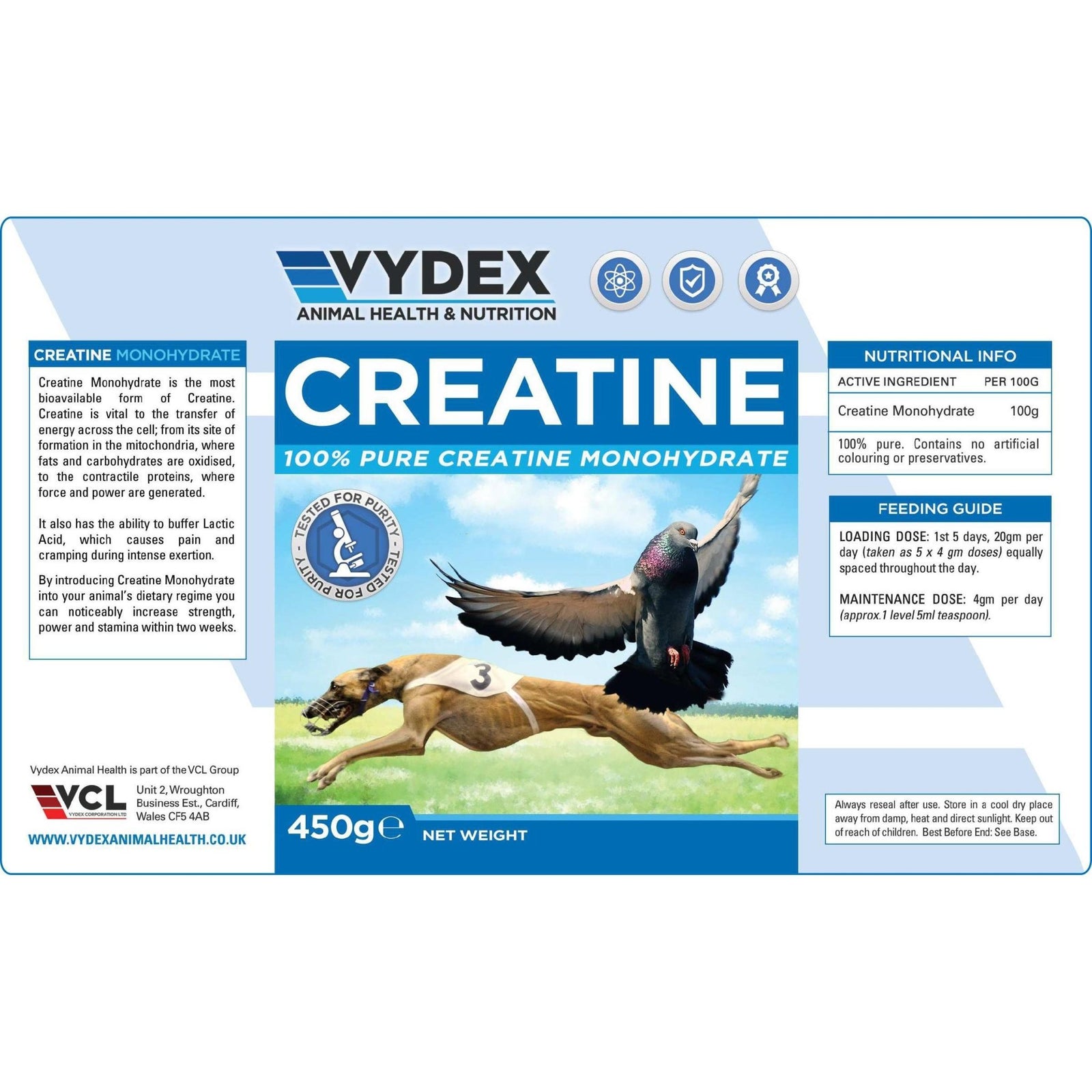 Vydex Creatine Monohydrate - Muscle Strength & Stamina