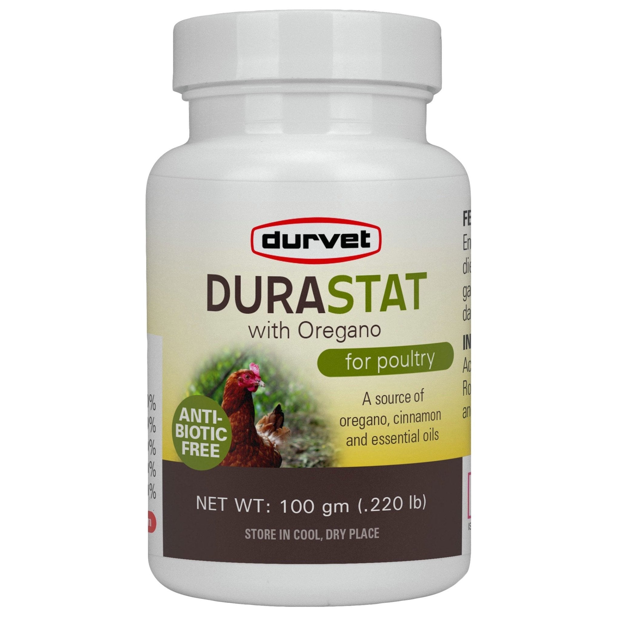 BirdPal Products- Durvet DuraStat with Oregano- Natural Antibiotic