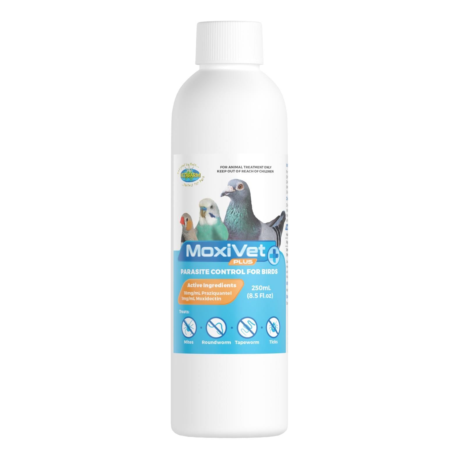 Vetafarm MoxiVet Plus - Parasite Control for Birds