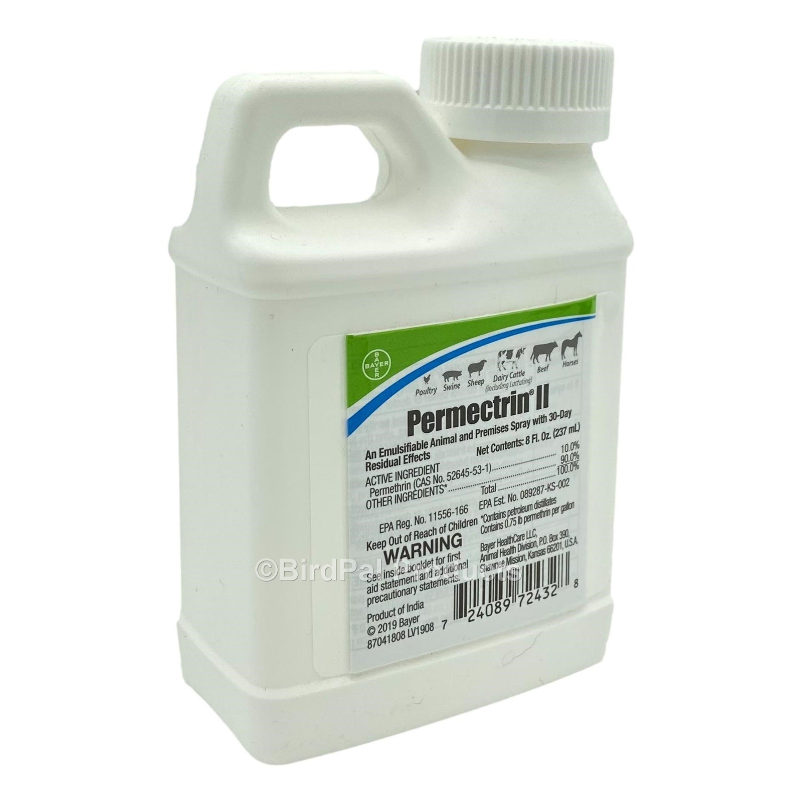 BirdPal Products- Permectrin II Insecticide Spray Concentrate - 8 oz