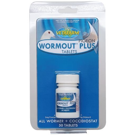 Pigeon Wormout Plus Tabs - 50ct