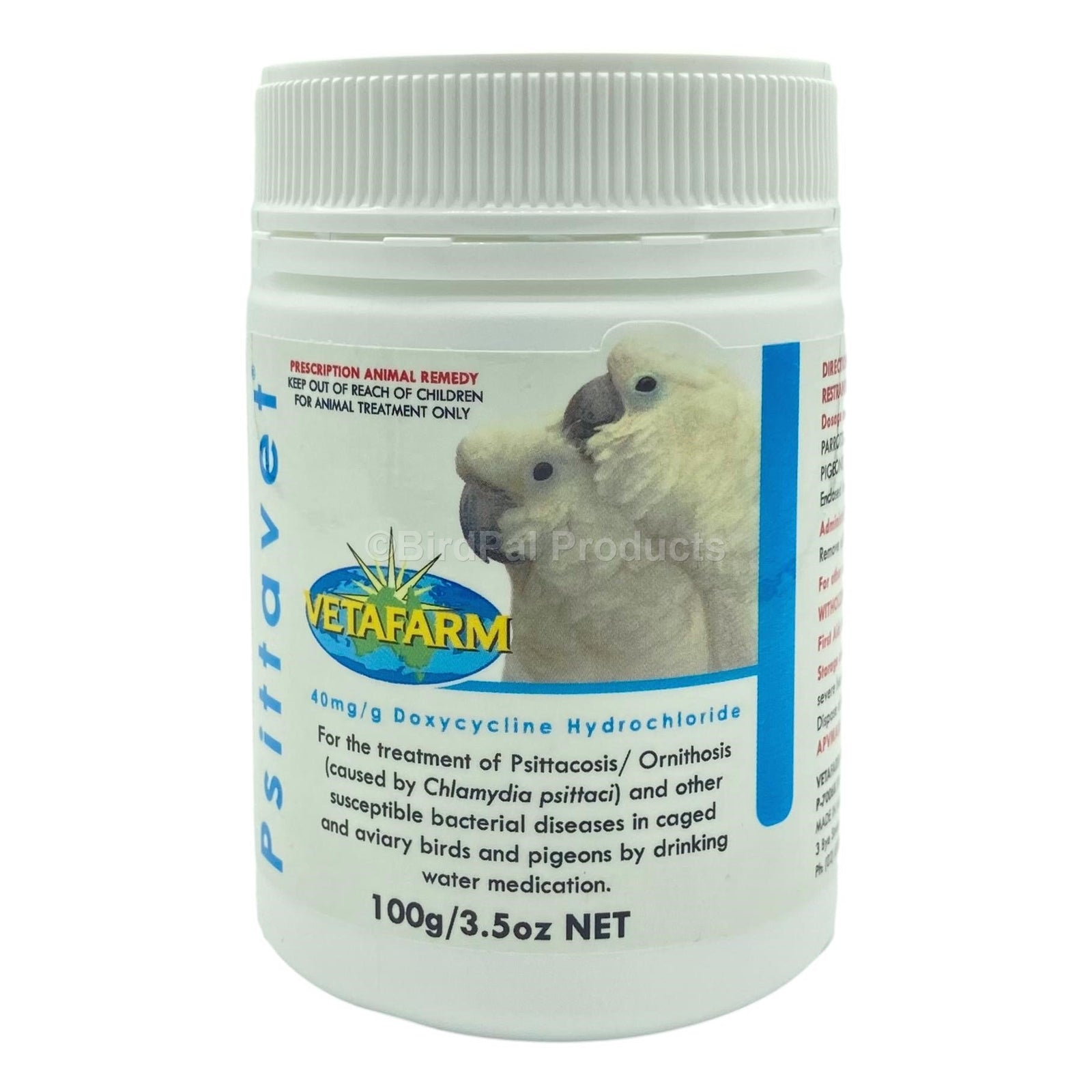 Vetafarm Psittavet Powder - Respiratory Treatment for Birds