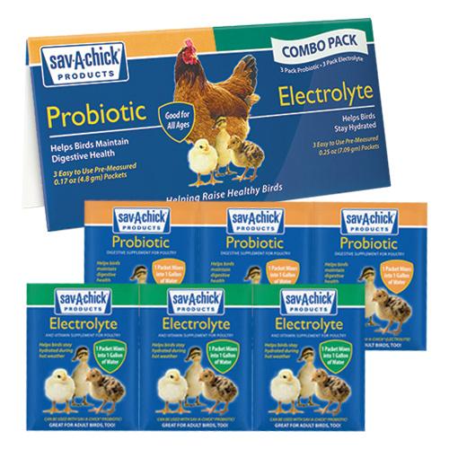 BirdPal Products - Sav-A-Chick Probiotic & Electrolyte Combo Pack
