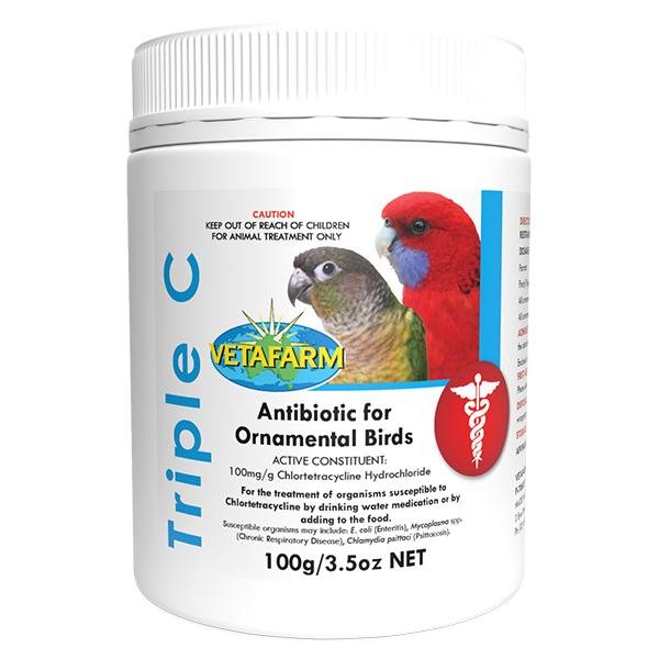 Vetafarm Triple C Powder - for E.coli & CRD in Birds