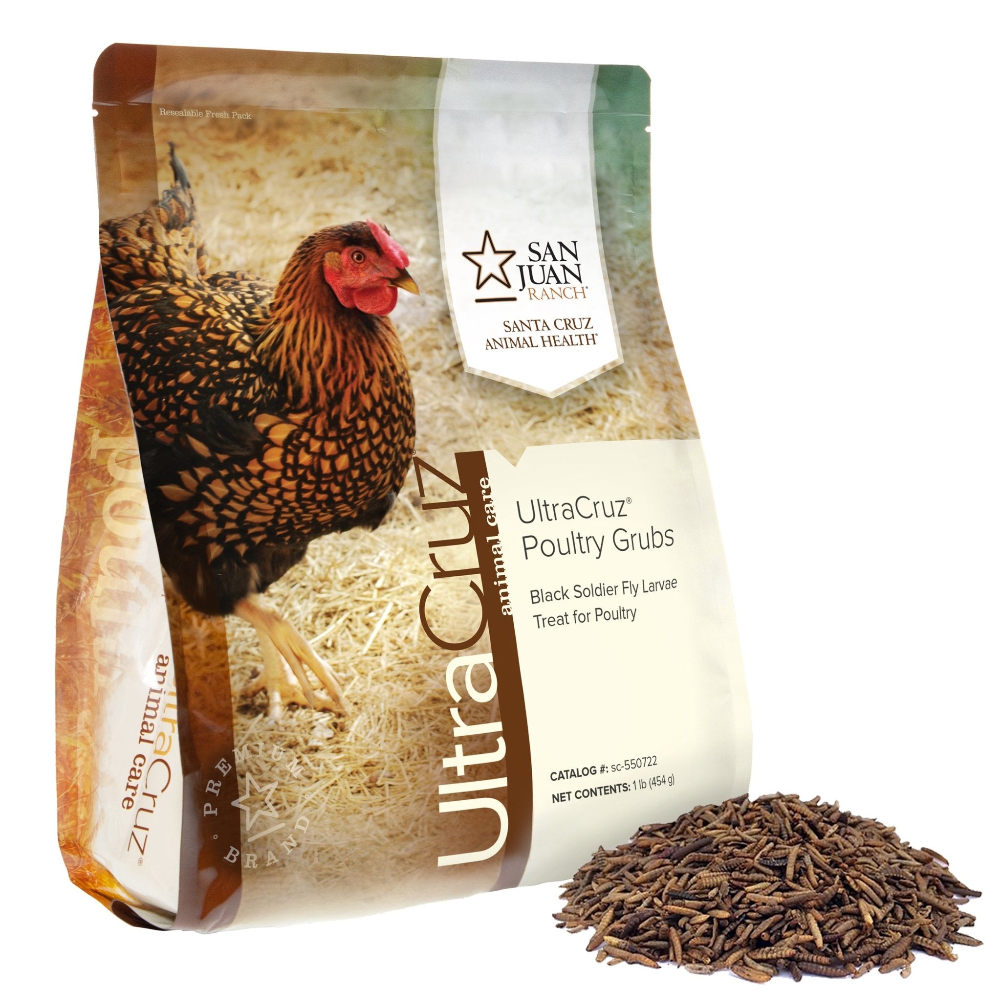 UltraCruz Poultry Grubs - Treats for Chickens